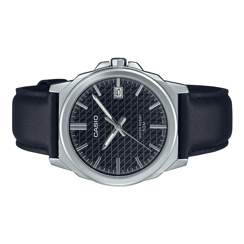 MTP-E720L-1AVDF | Đồng Hồ Casio | Nam | Dây Da Cao Cấp | 3 Kim | Chống Nước WR50M